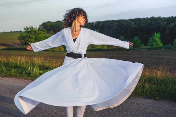 Whirling Costume Dervish Costume Dress for Whirling - Etsy