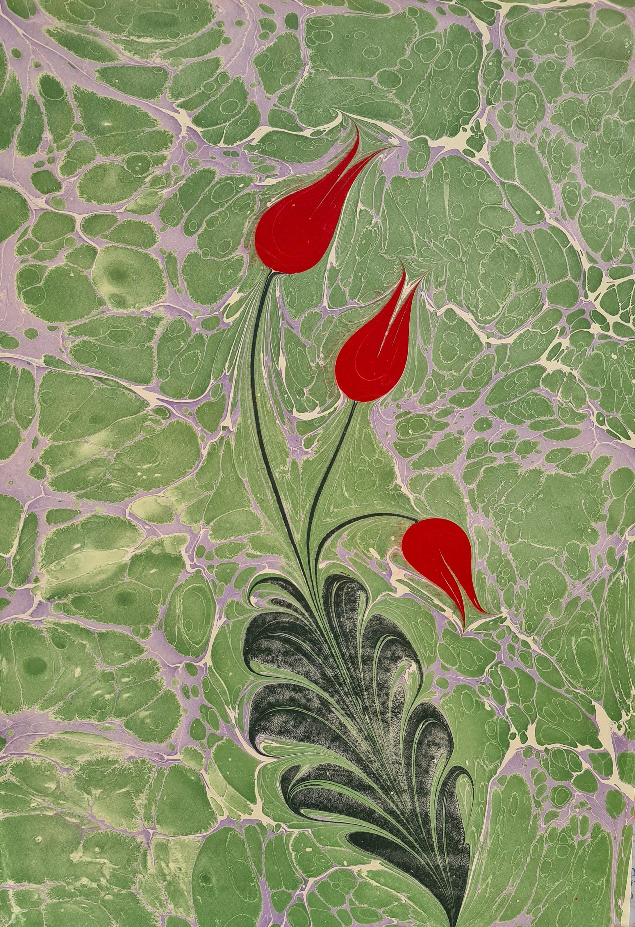 Turkish Marbling Flowers - Etsy