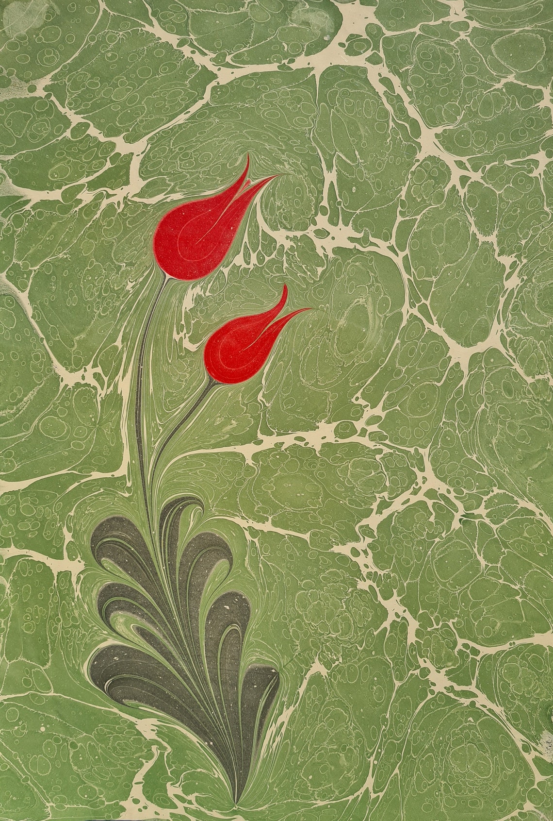 Turkish Marbling Flowers - Etsy