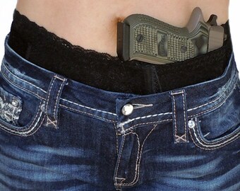 Hidden Heat Lace Natural Lace Waistband Conceal Carry Gun Holster for ...