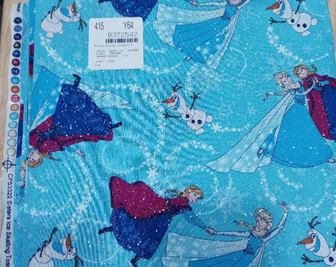 Disney Frozen Sisters Cotton Quilt Fabric - Etsy