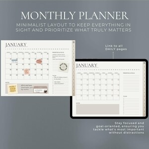 Simple Digital Planner, 2025 Planner, Minimalist Planner, Daily Planner ...