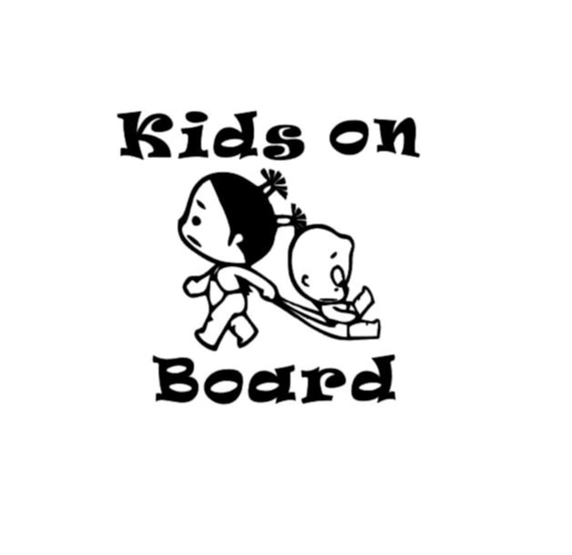 Kids on Board SVG Digital File Only Kids on Board Car Decal - Etsy