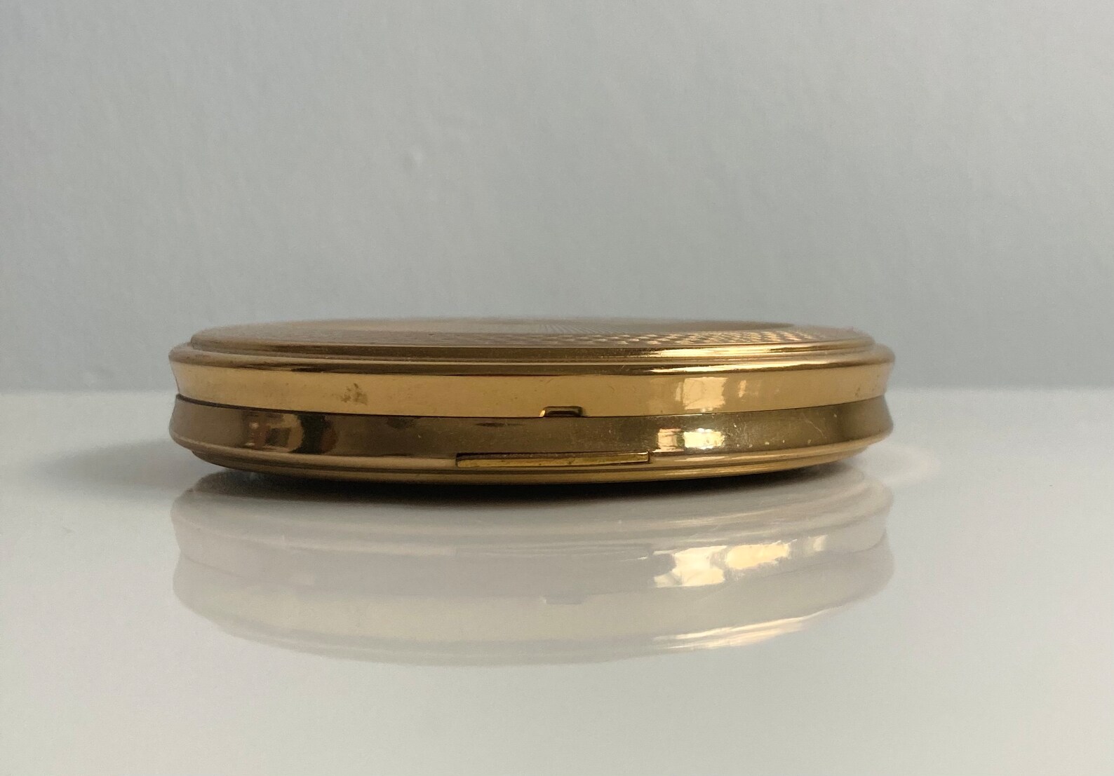 Vintage Powder Compact Mirror Made by Kigu With Etched - Etsy