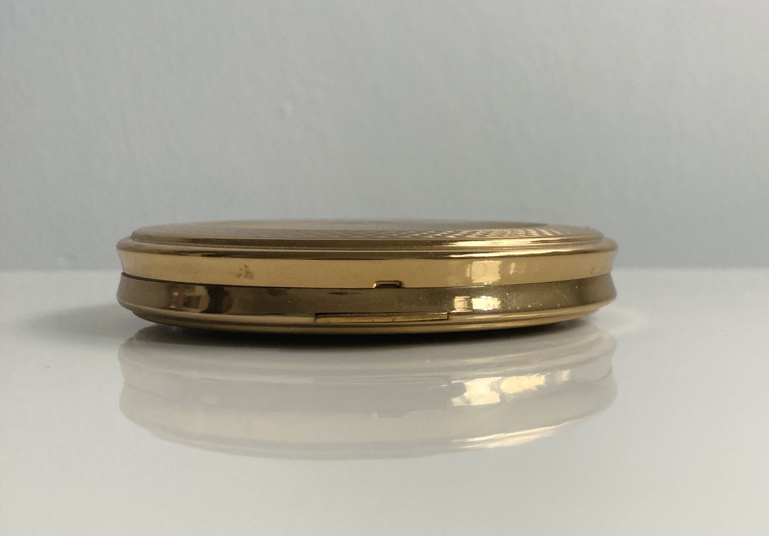Vintage Powder Compact Mirror Made by Kigu With Etched - Etsy