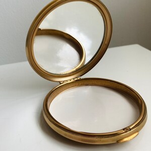 Vintage Powder Compact Mirror Made by Kigu With Etched - Etsy