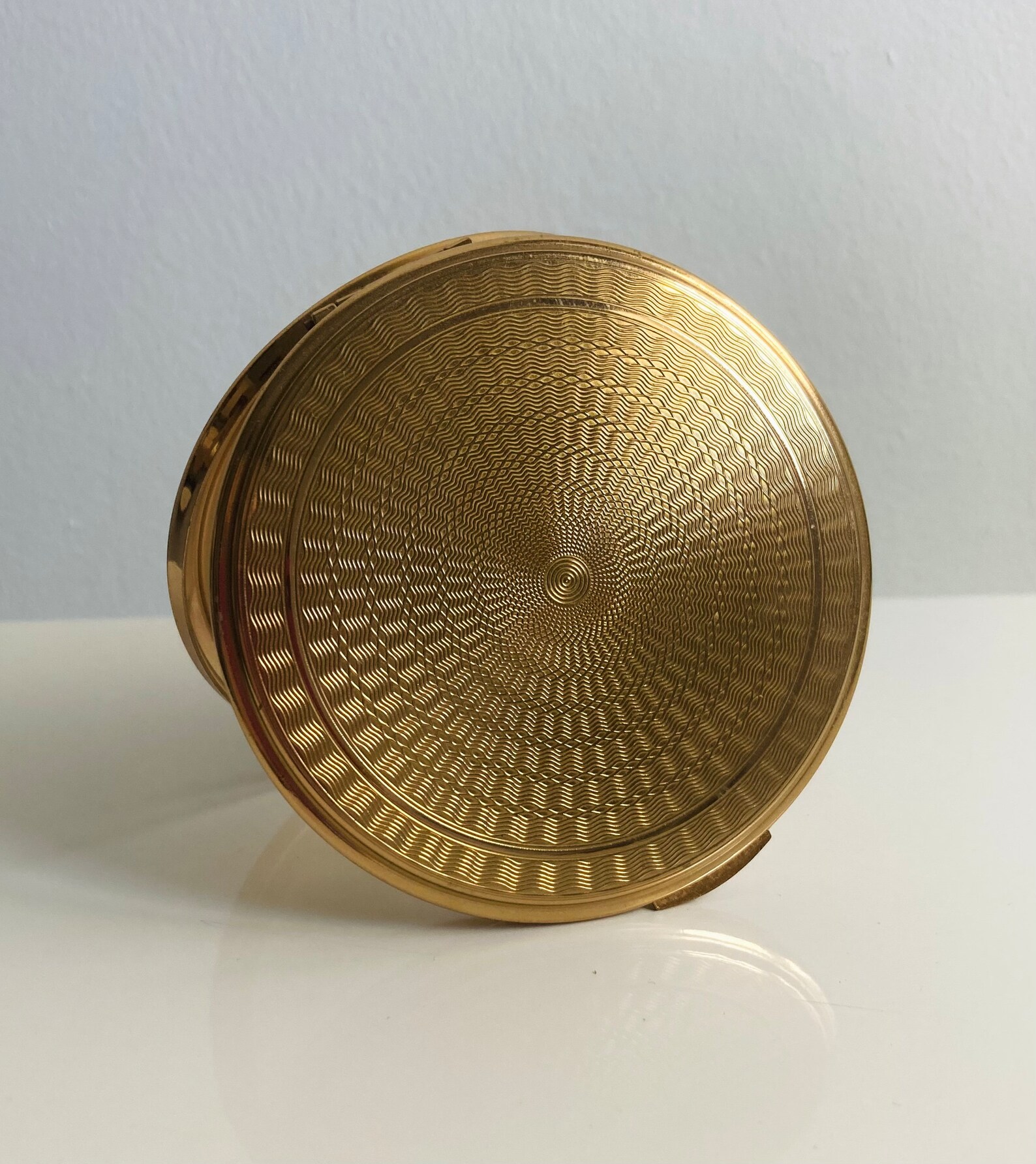 Vintage Powder Compact Mirror Made by Kigu With Etched - Etsy