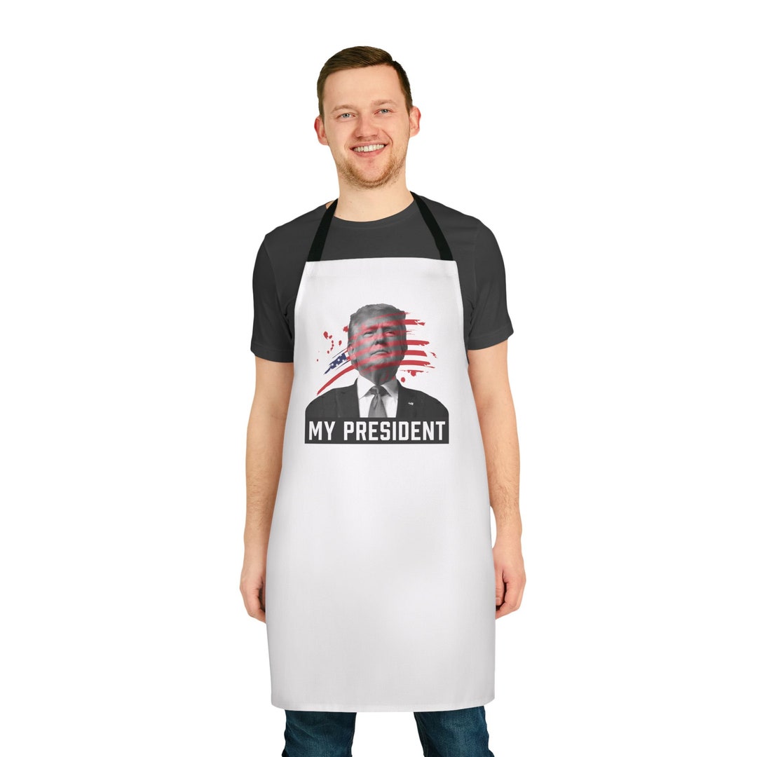 Donald Trump My President Trump 2024 Patriotic Apron, 5-color Straps ...