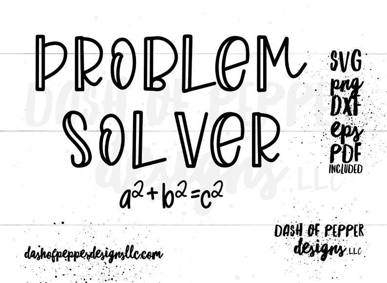 Problem Solver SVG Math Teacher Shirt SVG Teacher - Etsy