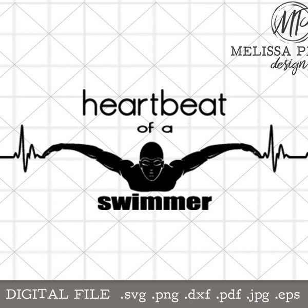 Swimmer Decal - Etsy