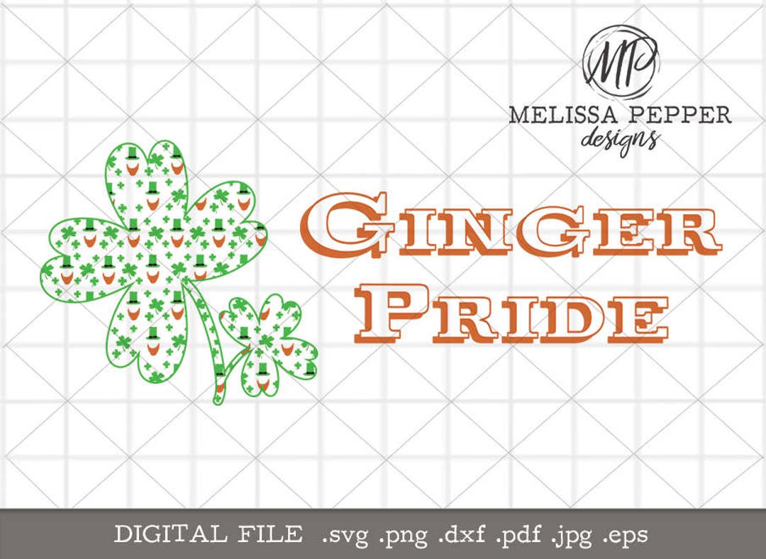 Ginger Pride Svg,st Patrick's Day Design,red Head,irish Pride Shirt ...