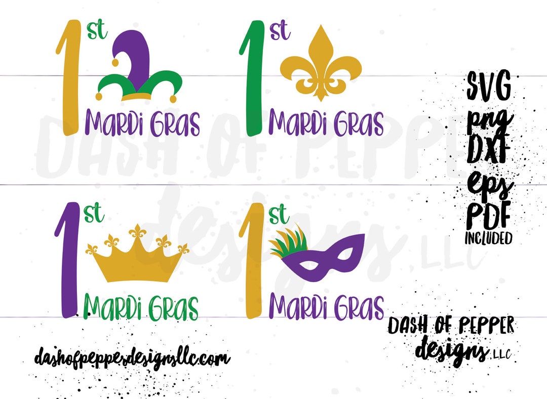1st Mardi Gras Svg,fleur De Lis Cut File,first Mardi Gras Shirt,crown ...