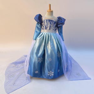 Ice Princess Gown, Frosted Fairytale Costume, Snowflake Dress, Snow ...