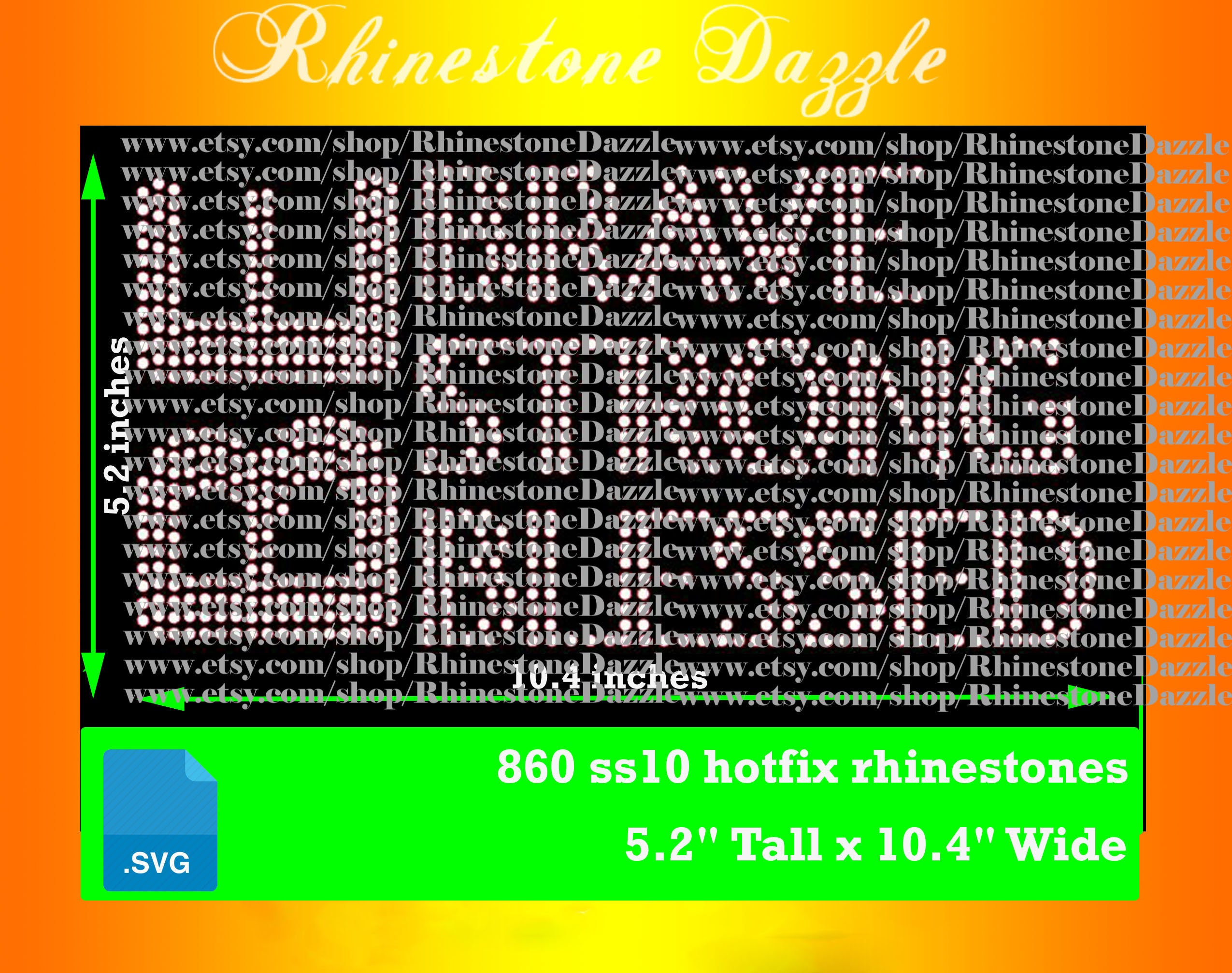 Rhinestone SVG Cut File Cricut SVG Cut File Silhouette SVG - Etsy