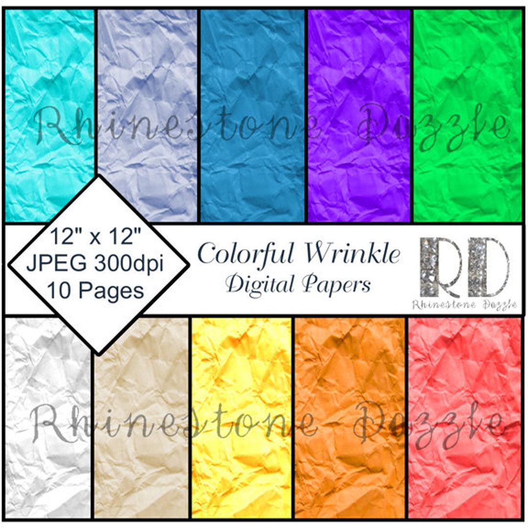 Digital Scrapbook Paper, WRINKLE, Digital Paper Pack, Background Papers ...