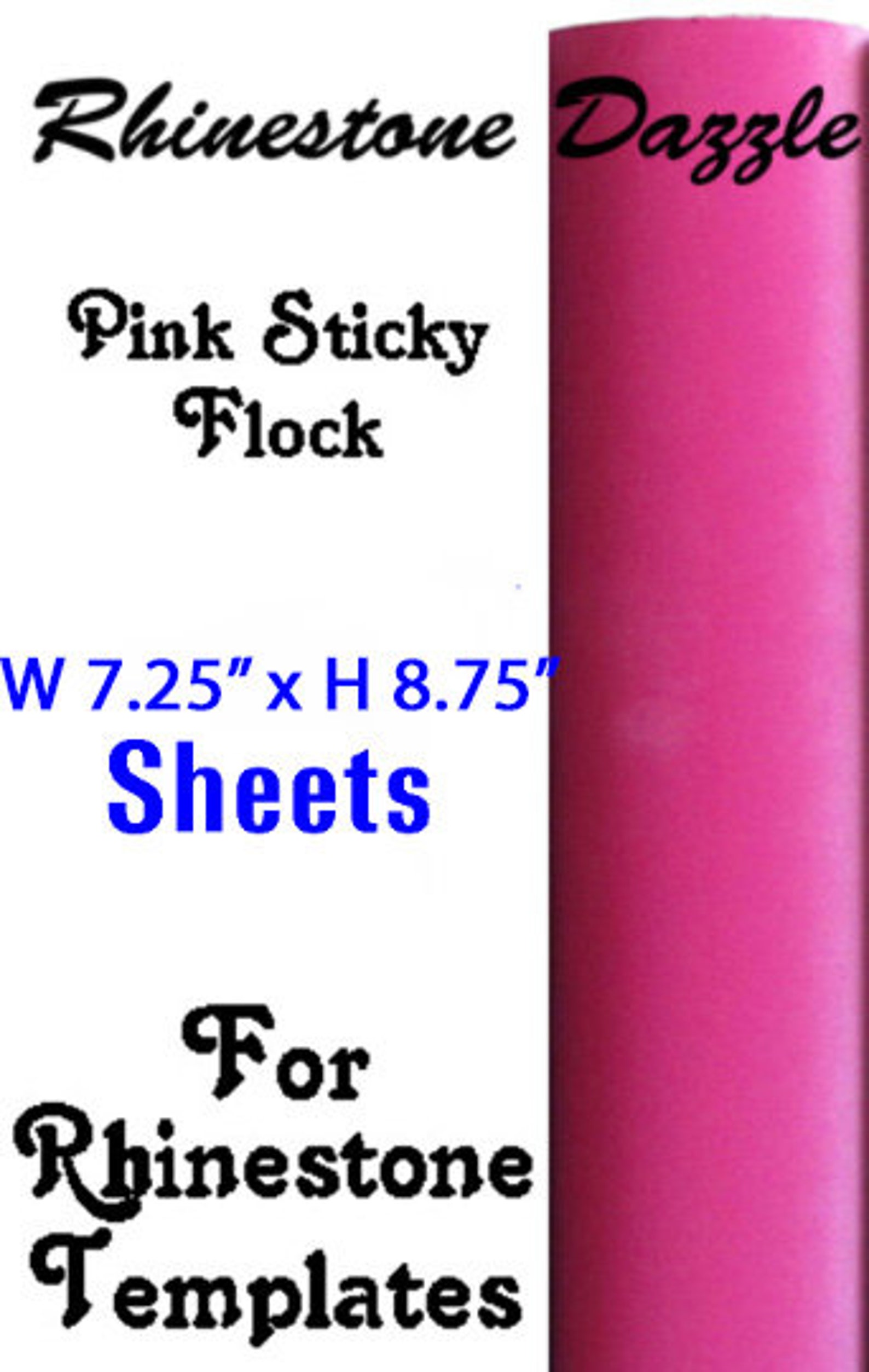 Sticky Flock Template Material Sheets Pink Sticky Flock - Etsy