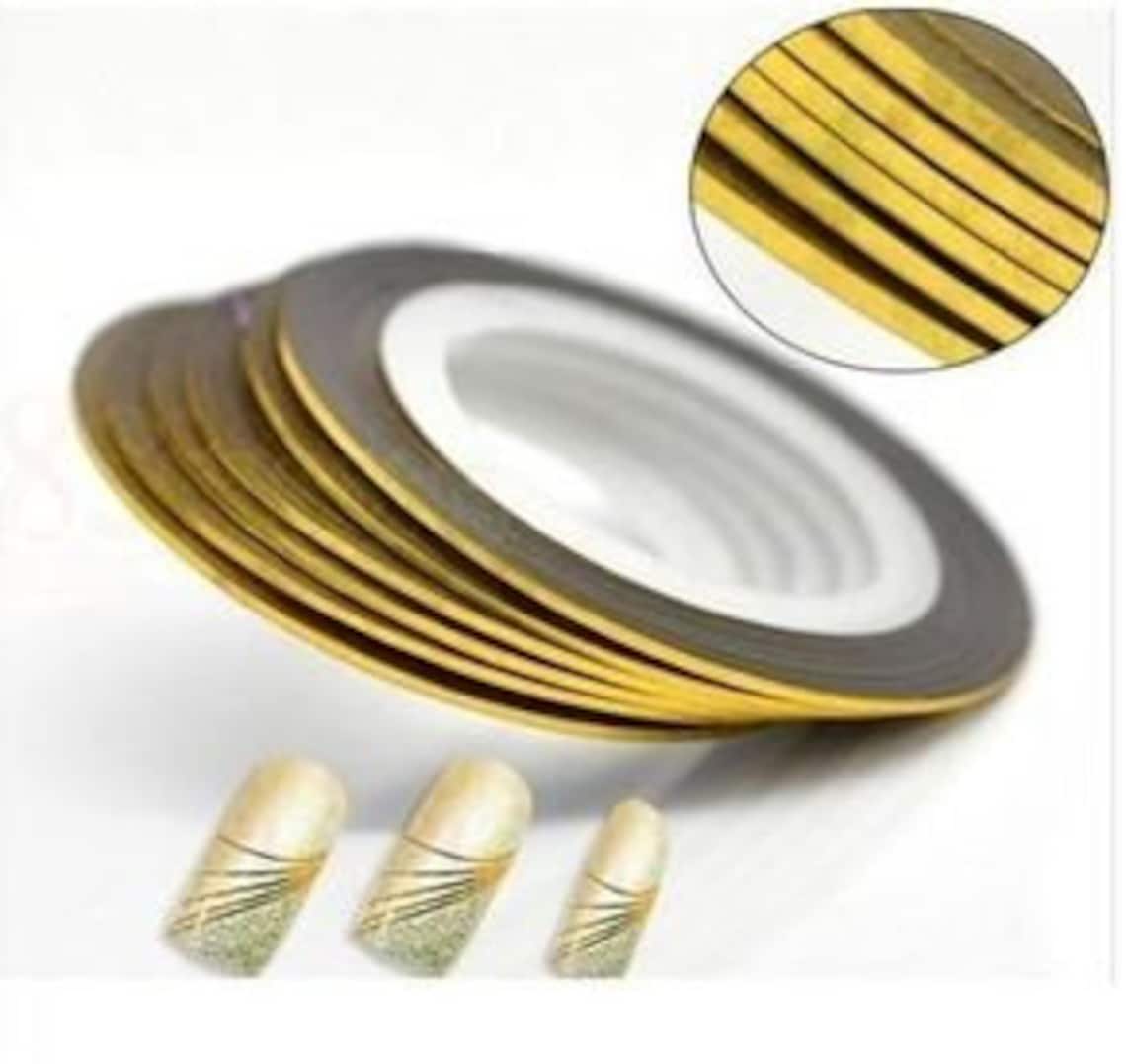 Gold striping nail tape silver striping nail tape nail | Etsy