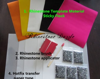 Rhinestone Sticky Flock - Etsy