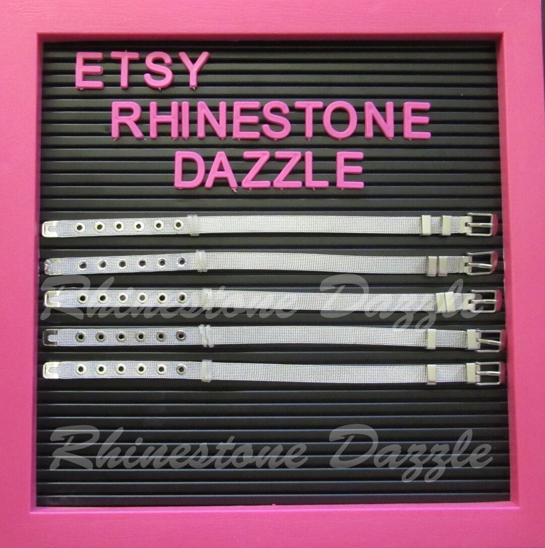 Silver Slide Charm Bracelets for Slide Charms to Create Custom ...