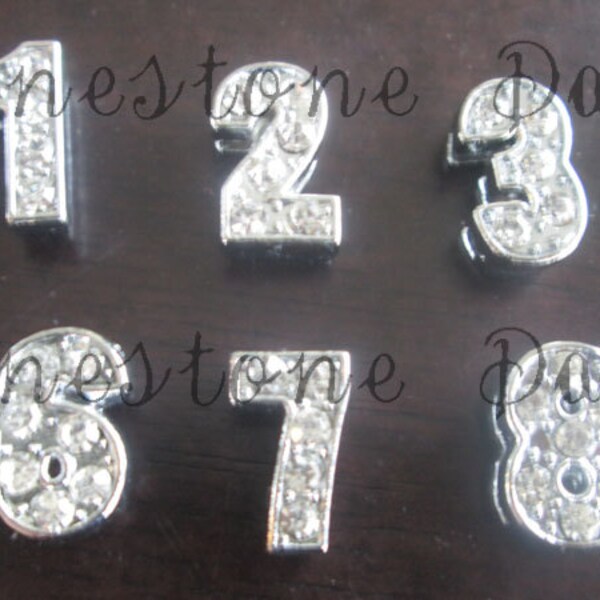 Rhinestone Numbers - Etsy