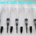 5PC Syringes With Tampered Tips and Closure Caps, 3ml Syringes, 3cc ...