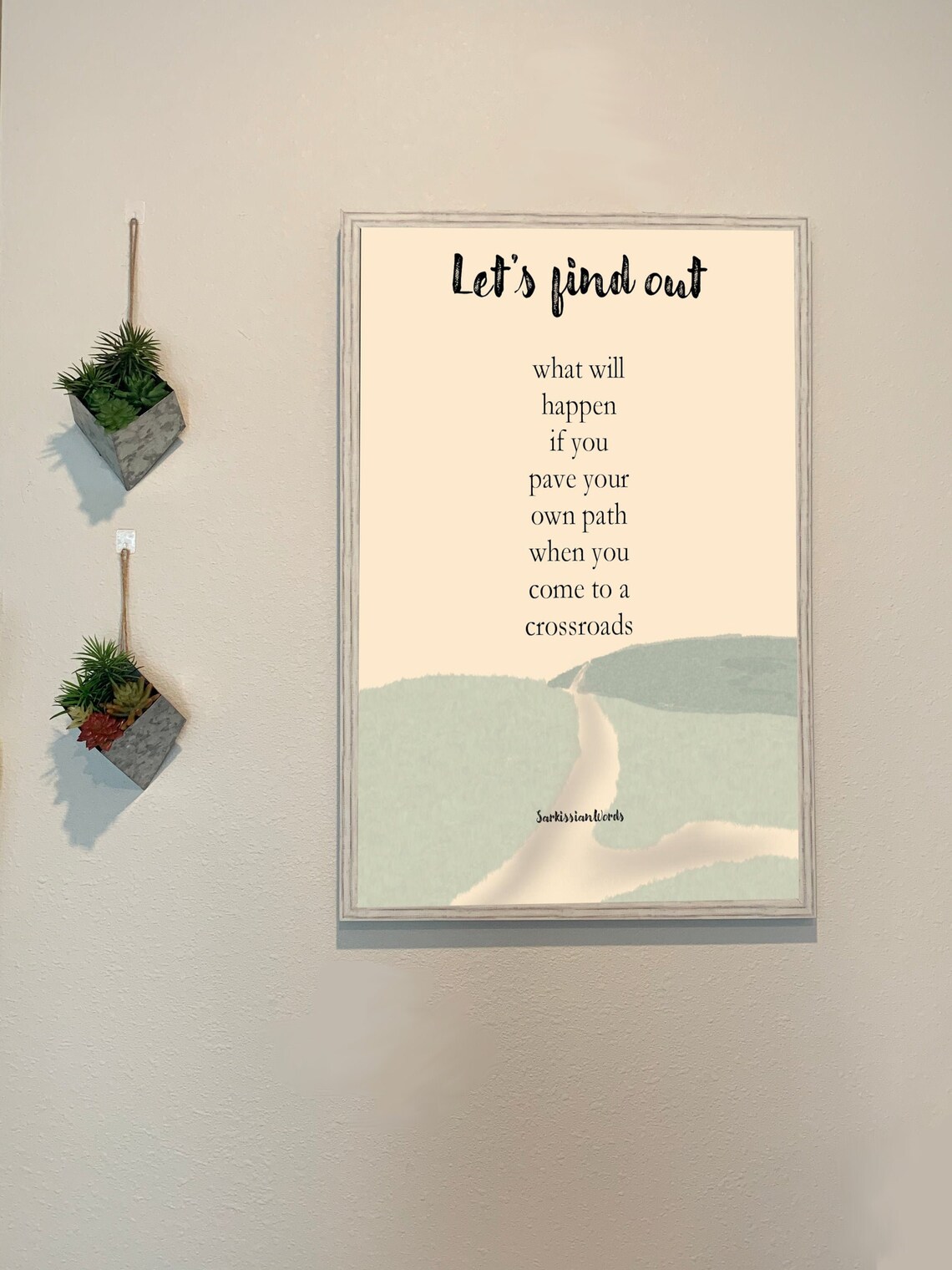 Crossroads Poem Print - Etsy