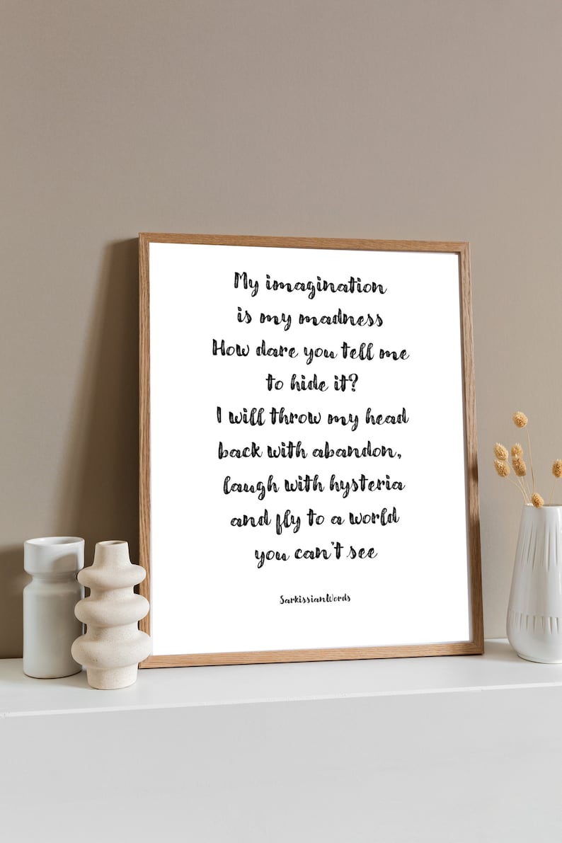 Imagination Poem Print - Etsy