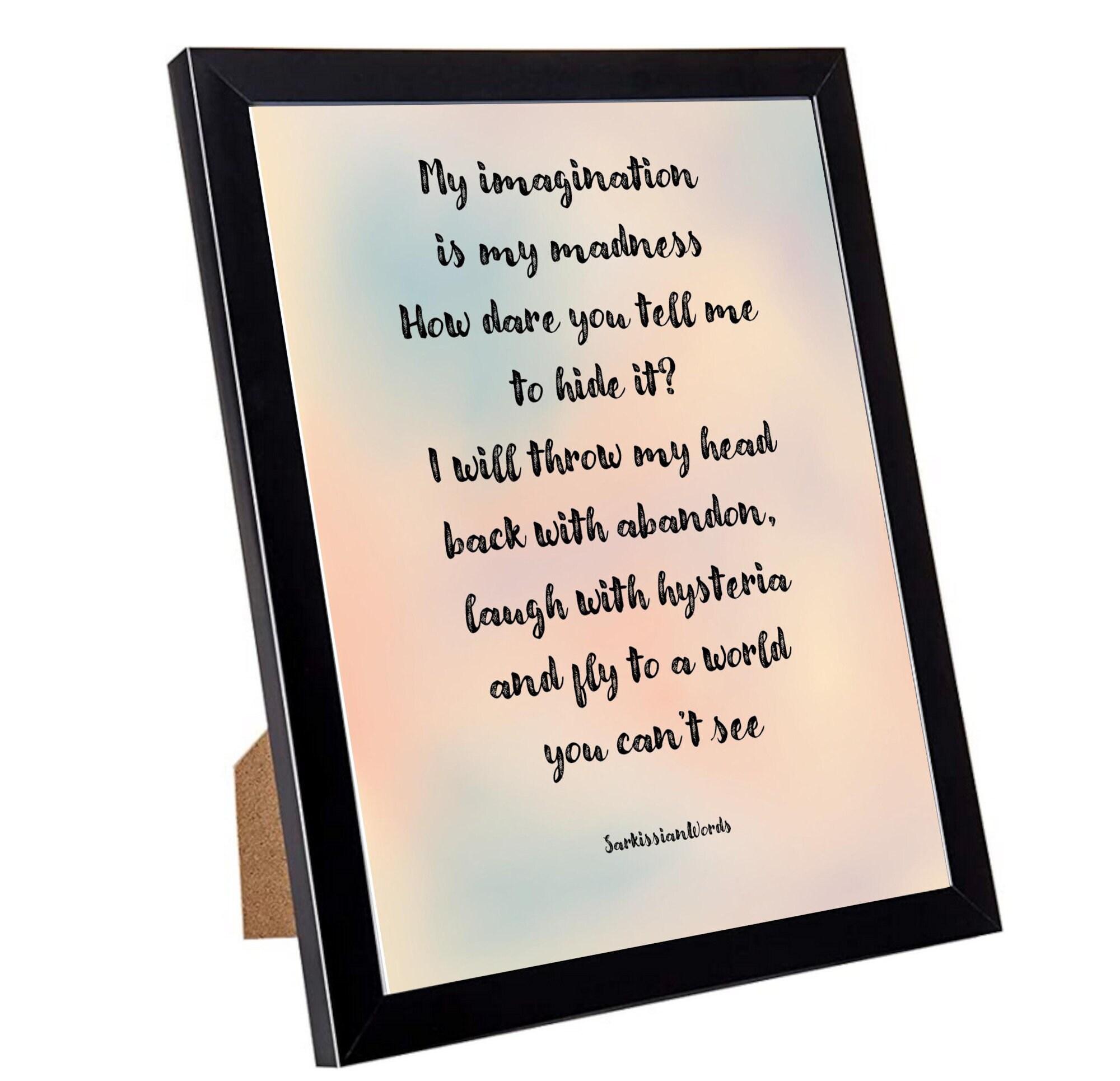 Imagination Poem Print - Etsy