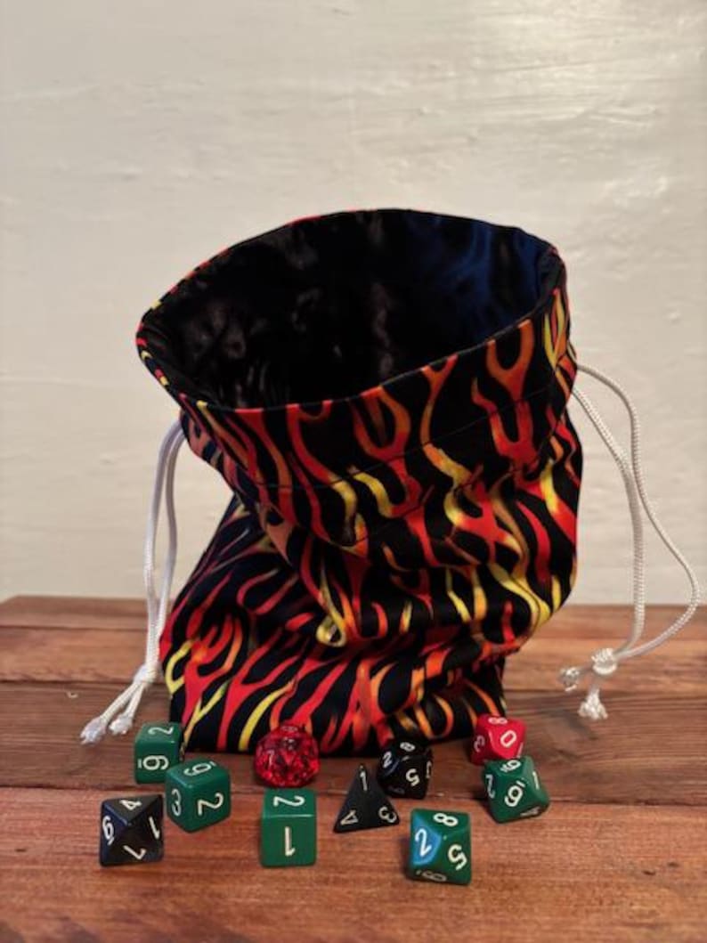 Archmage Invoker Fireball Dice Bag, DND, RPG, TTRPG - Etsy