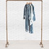 Garment Rack Double Rail Clothes Rack Clothing Rack Industrial Pipe ...