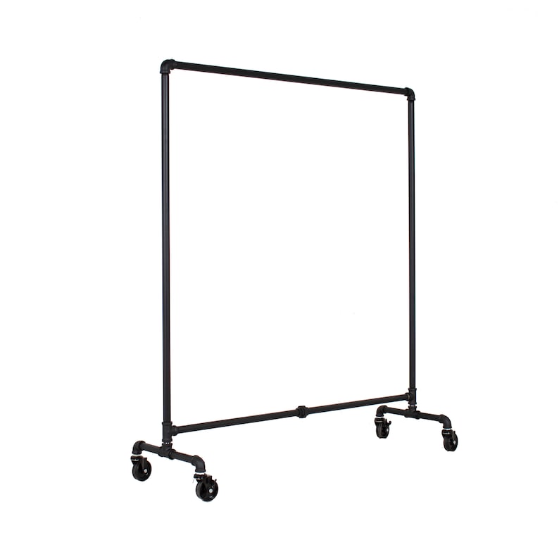 Industrial Style Pipe Clothing Rack Heavy Duty Garment Rack Retail ...