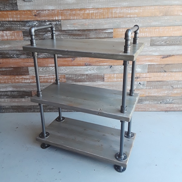 Rustic Bar Cart - Etsy