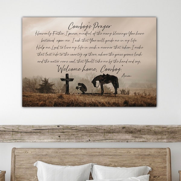 Praying Cowboy - Etsy