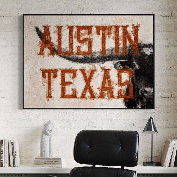 Large Canvas Austin - Etsy