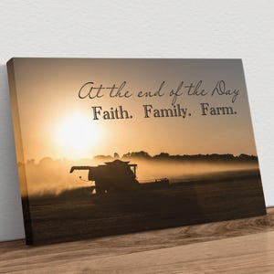 Faith Family Farm - Inspirational Quote About Farming Print - John ...