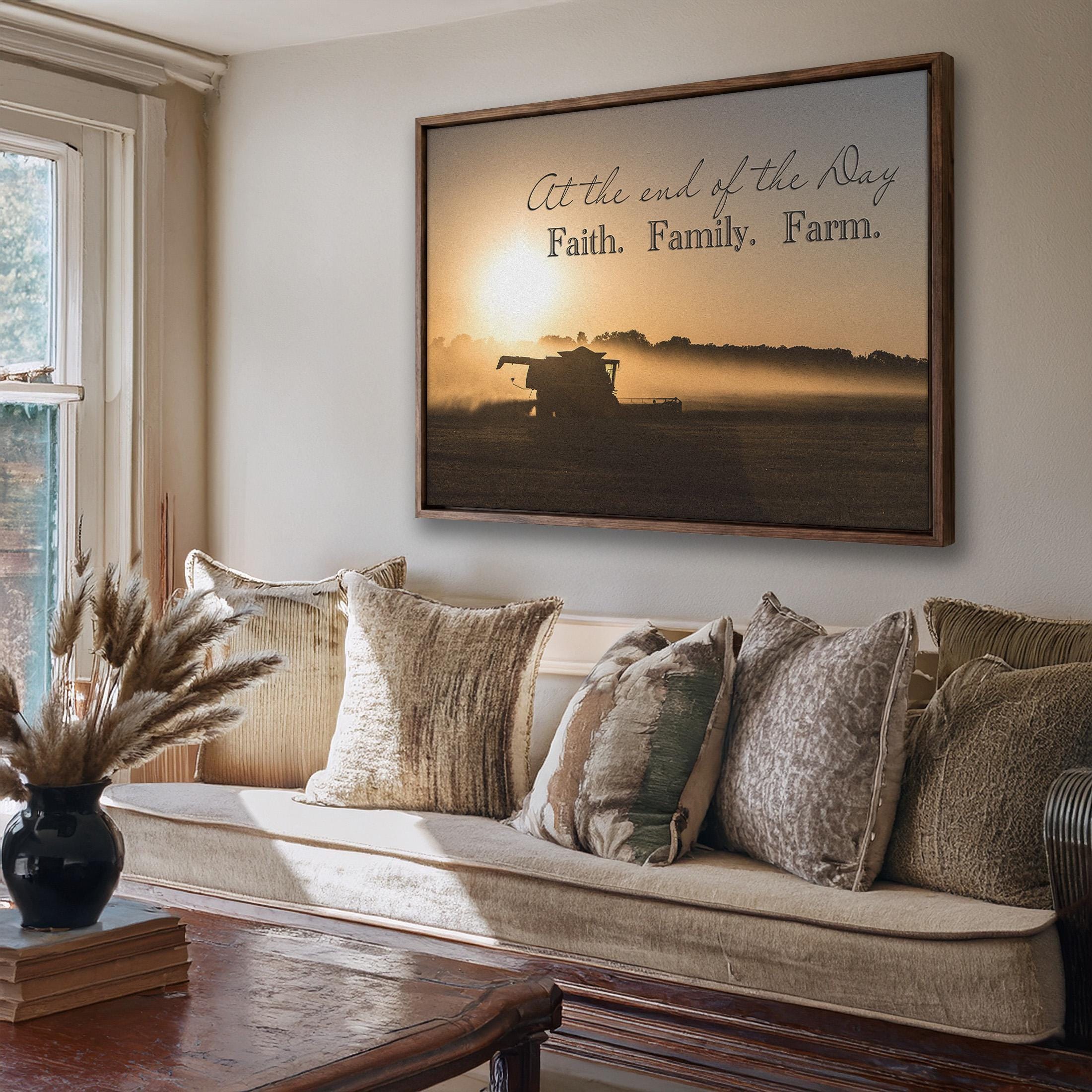 Faith Family Farm - Inspirational Quote About Farming Print - John ...