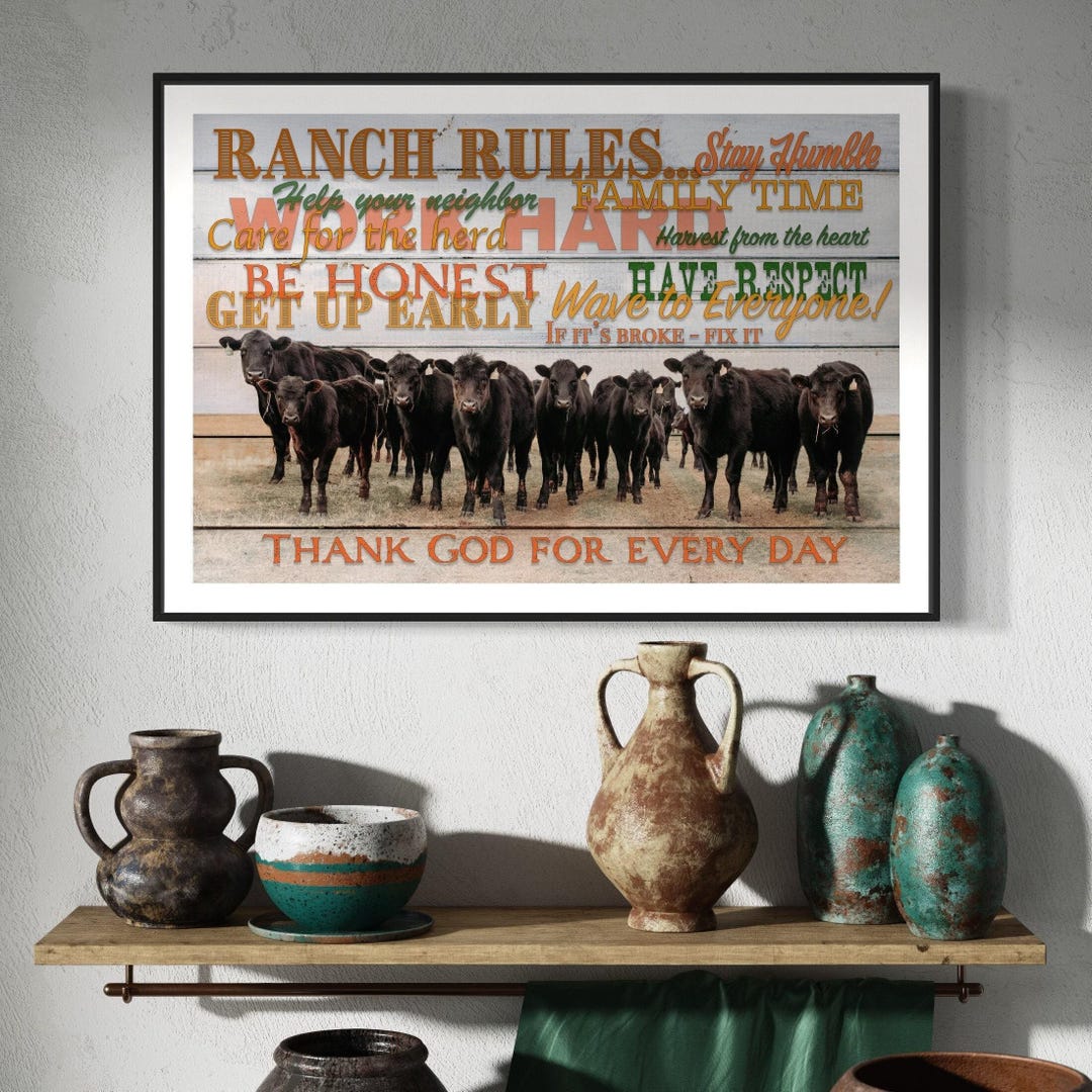 Quotes About Life - Ranch Rules - Sayings About Ranching - Farming ...
