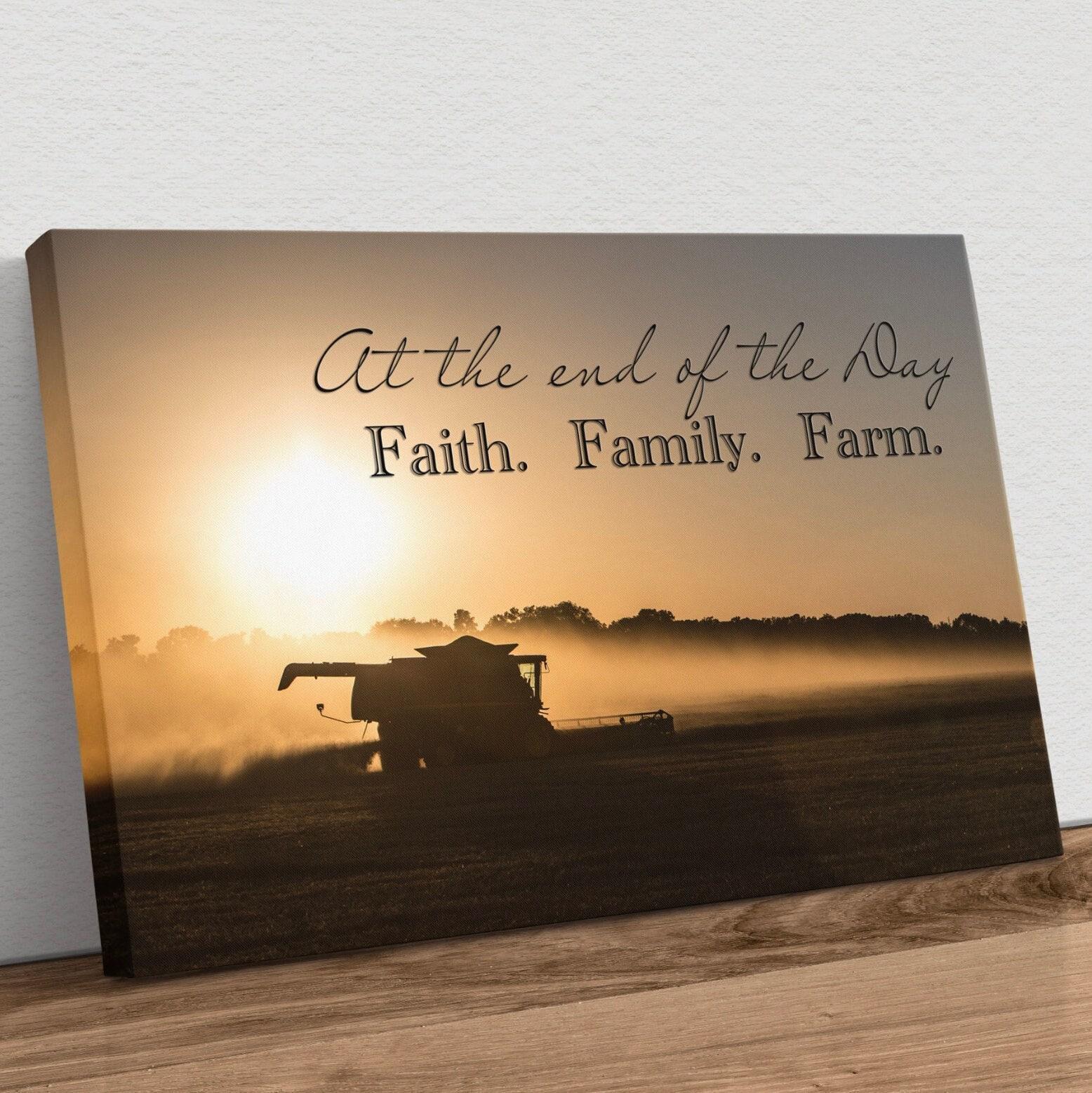 Faith Family Farm - Inspirational Quote About Farming Print - John ...