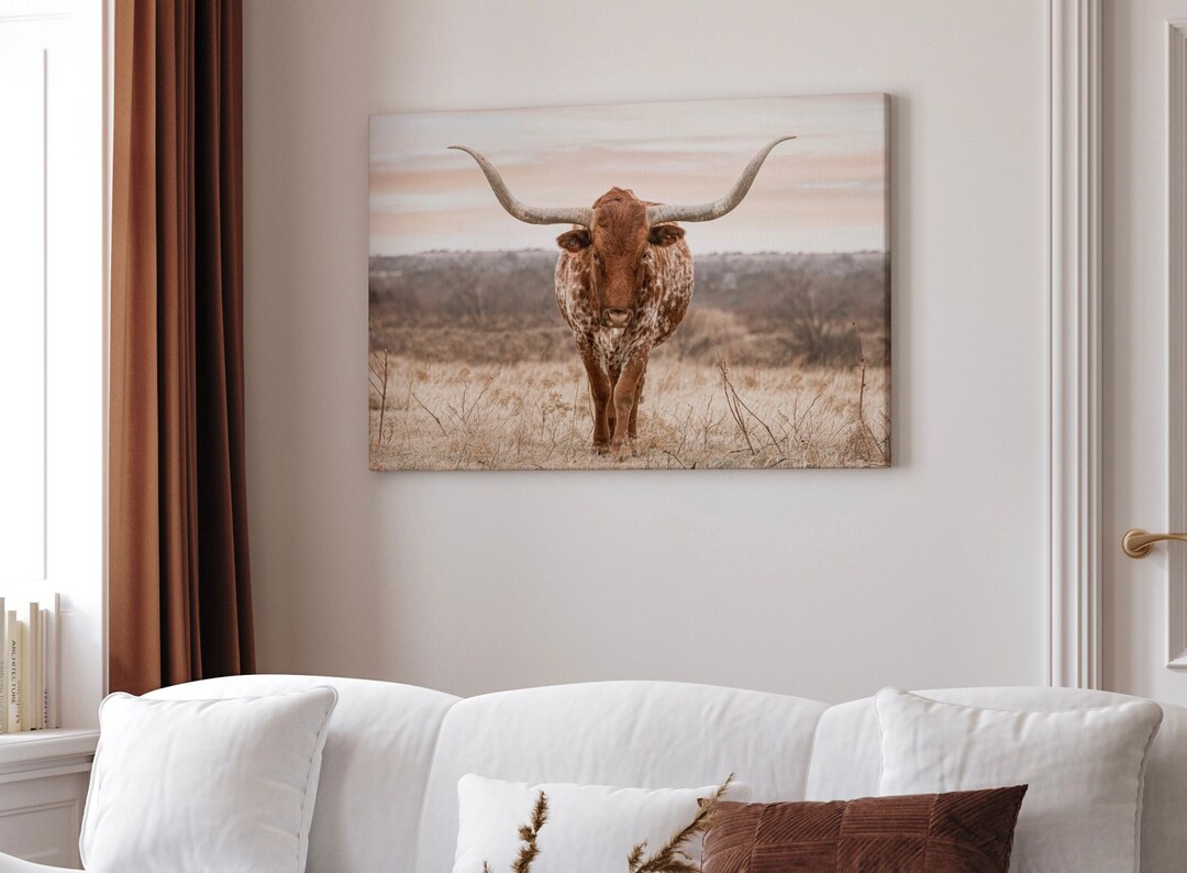 Western Wall Decor Southwest Longhorn Wall Art Western Framed Print ...