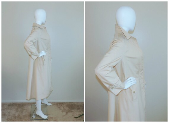 Vintage Diolen Del Mod International Trench Coat, Bei… - Gem