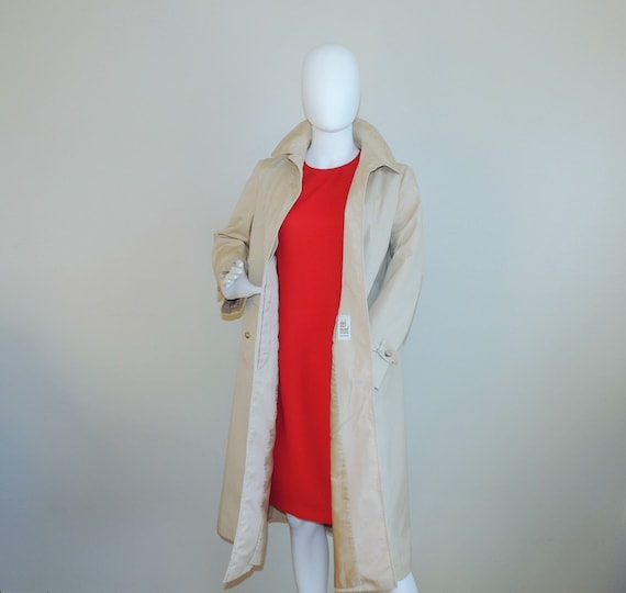 Vintage Diolen Del Mod International Trench Coat, Bei… - Gem