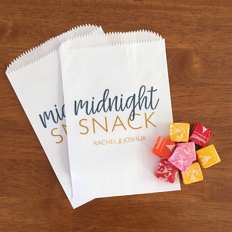 Wedding Snack Bags - Etsy