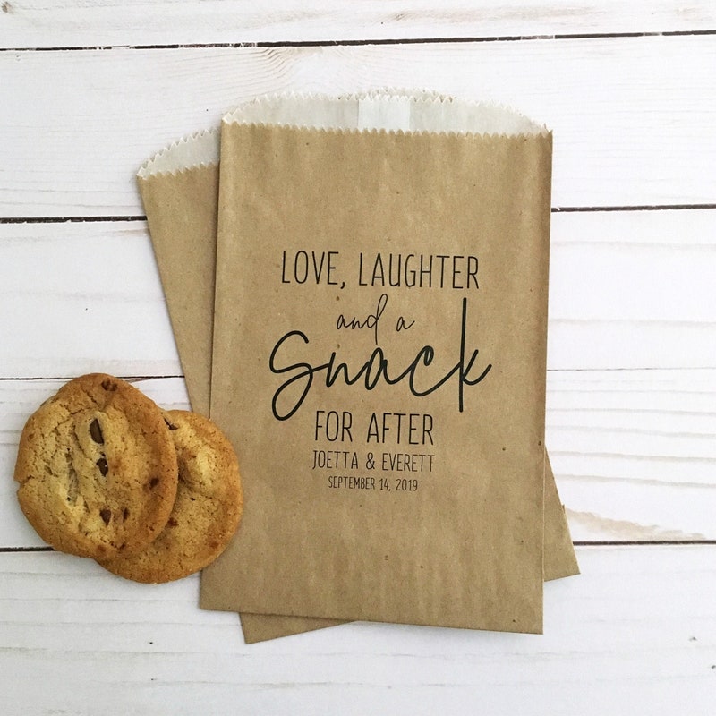 Wedding Snack Bags - Etsy