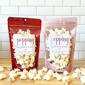 Personalized Valentine's Day Popcorn Bags - Valentines Gifts for Kids ...