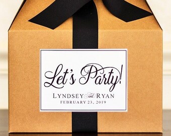 4x5 Large Welcome Bag Stickers for Wedding Guests | Etsy