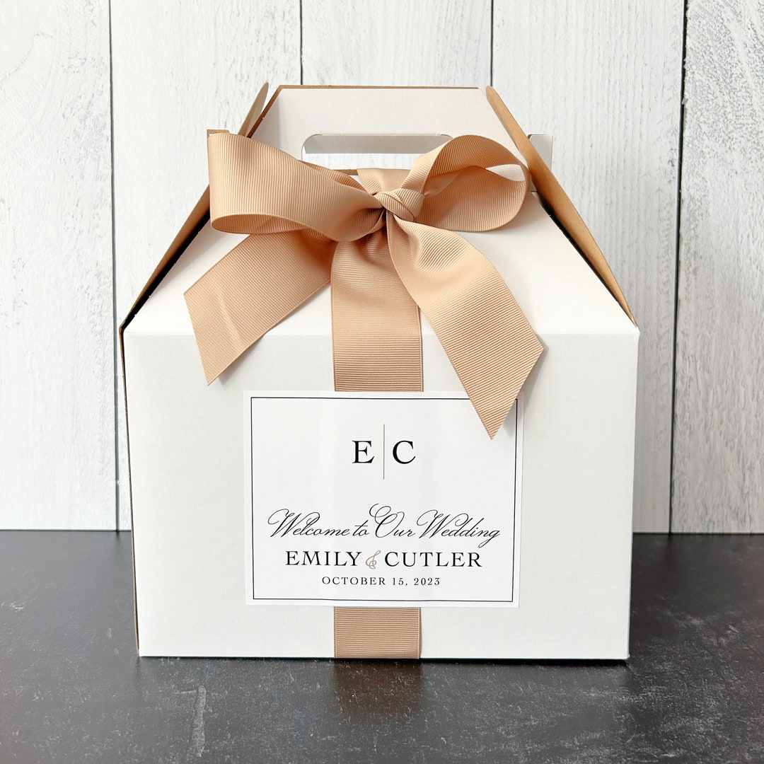 Initials Wedding Welcome Boxes Hotel Welcome Box Gifts for Wedding ...