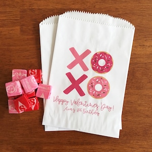 Valentines Day Treat Bags LINED - Party Favor Bags -personalized ...