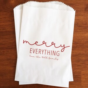 Christmas Treat Bags LINED - Christmas Cookie Bags, Gift Bags, Candy ...