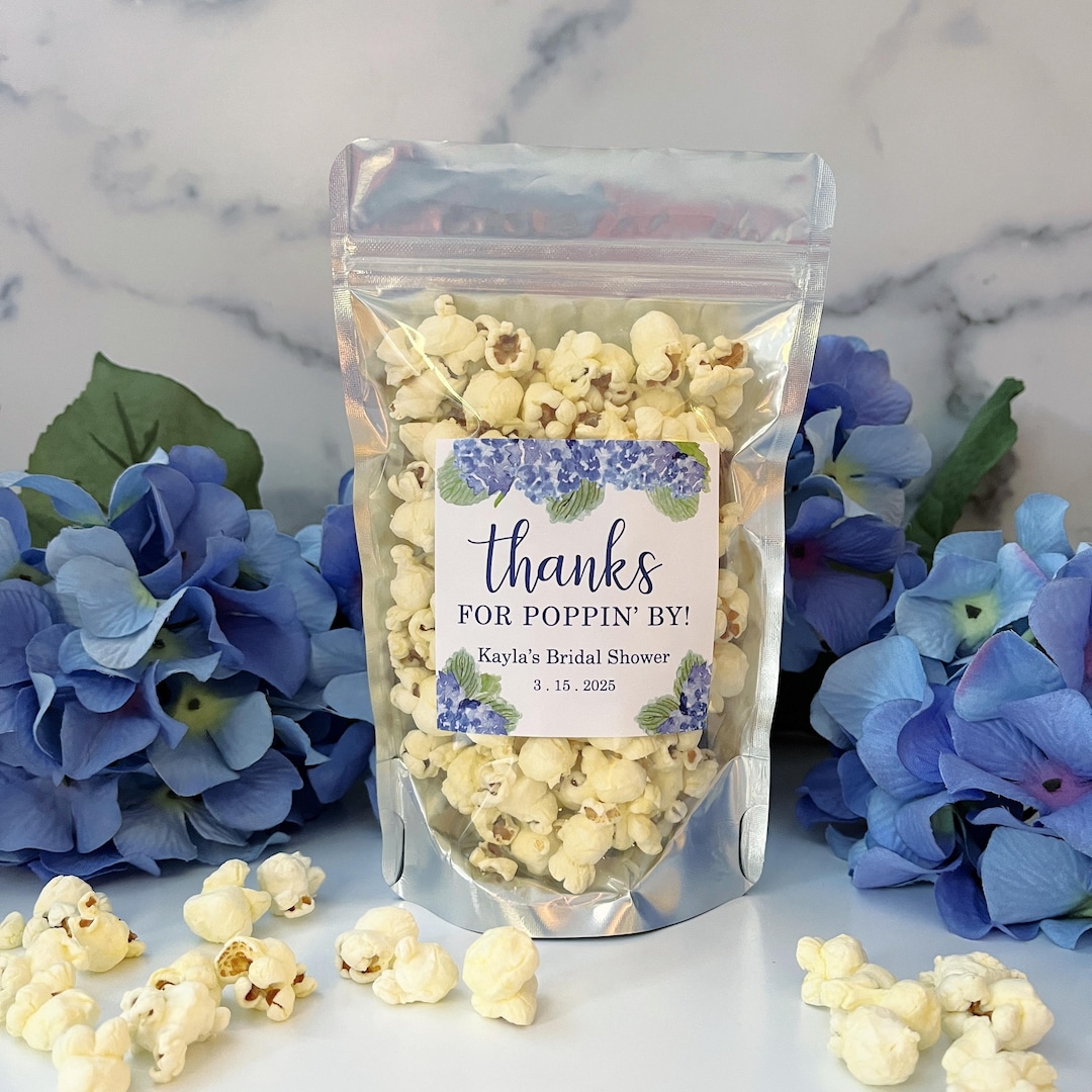 Hydrangea Party Favor Bags for Guests - Garden Bridal & Baby Shower ...