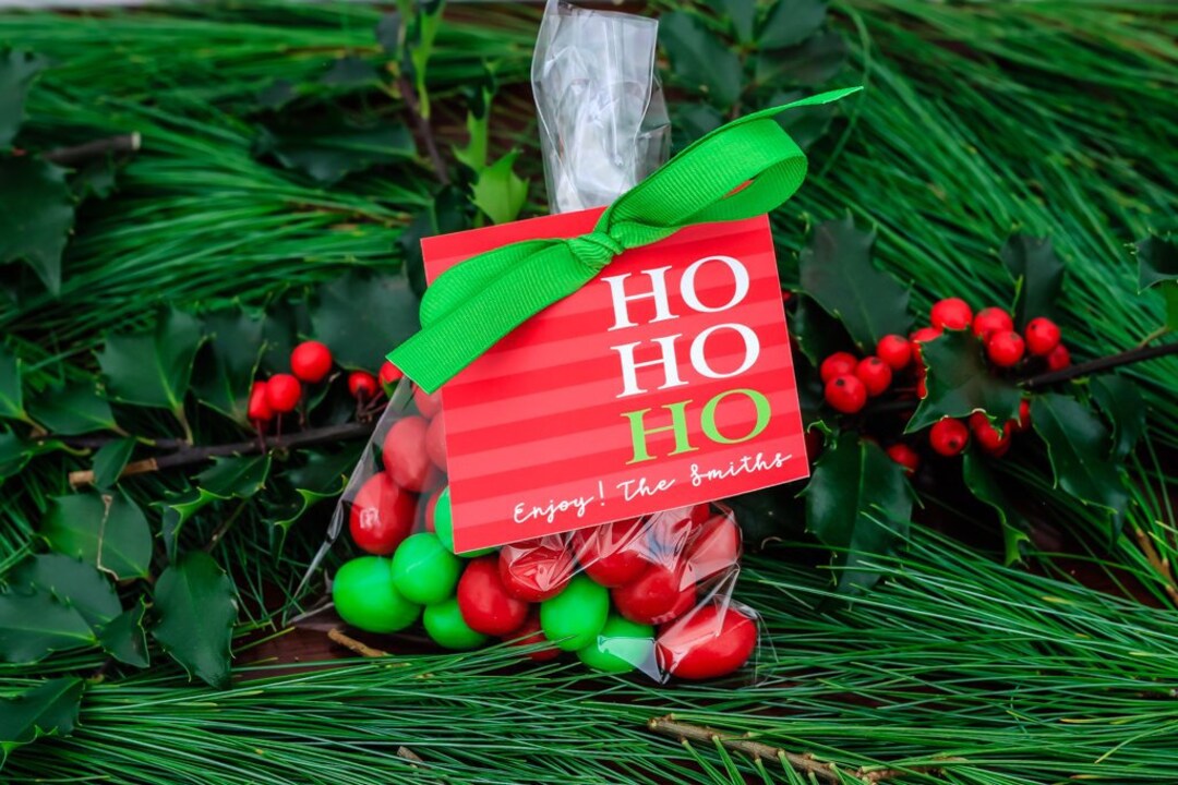 Personalized Christmas Tags - Holiday Gift Tags - Treat Tags, Candy ...